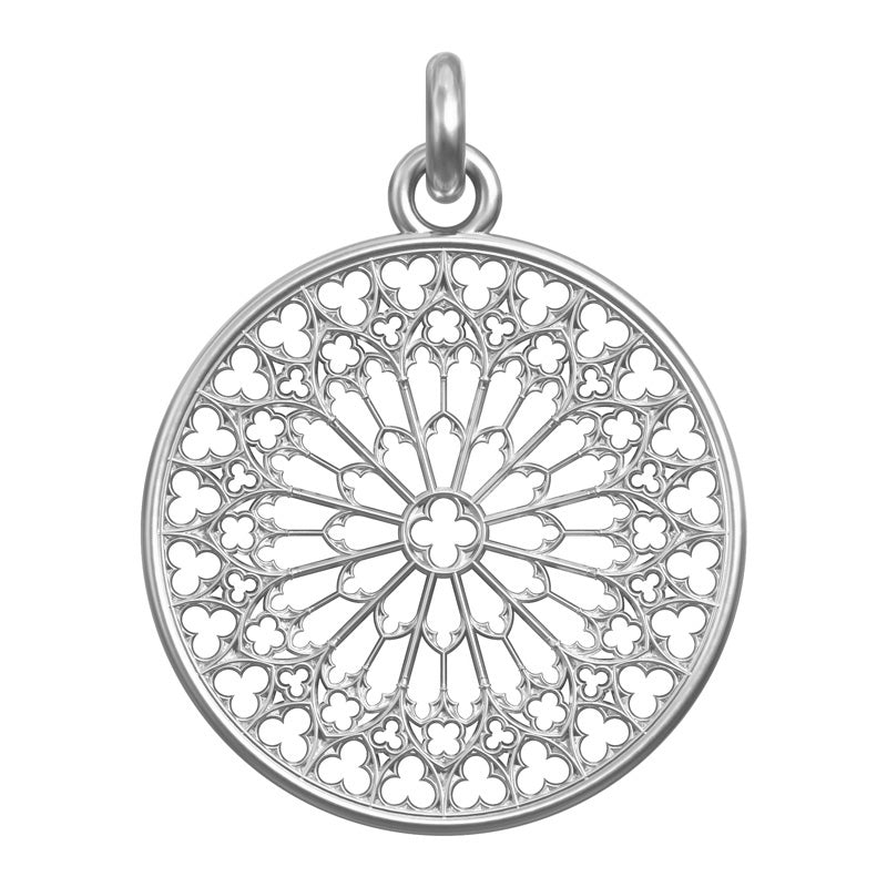 Rosace Notre Dame de Paris - argent massif 925/1000e – Manufacture Mayaud